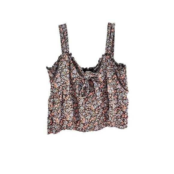 American Eagle Outfitters | Tops | Y2k American Eagle Size Large Crop Top Floral Smocked ...